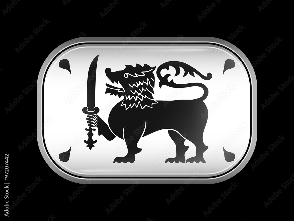 Flag of Sri Lanka. Rectangular Shape with Rounded Corners Stock Vector ... Flag of Sri Lanka. Rectangular Shape with Rounded Corners Stock Vector ...