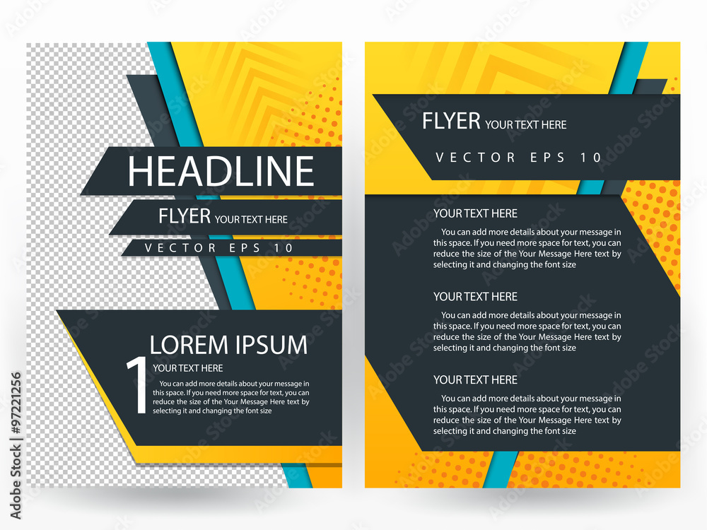 Abstract vector modern flyers brochure / annual report /design ...
