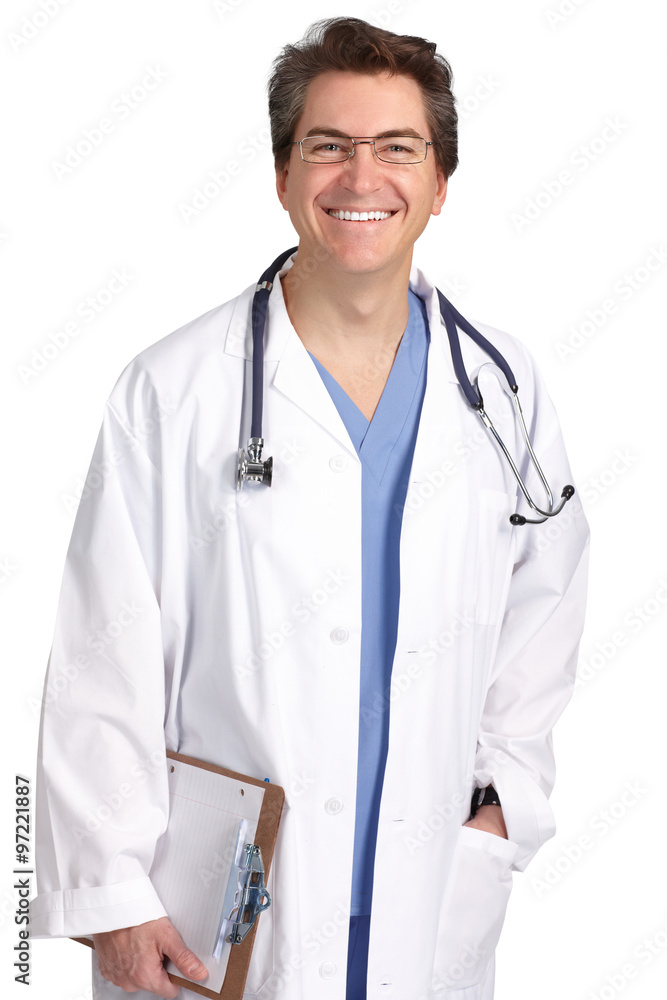 Smiling medical doctor man. Stock Photo | Adobe Stock