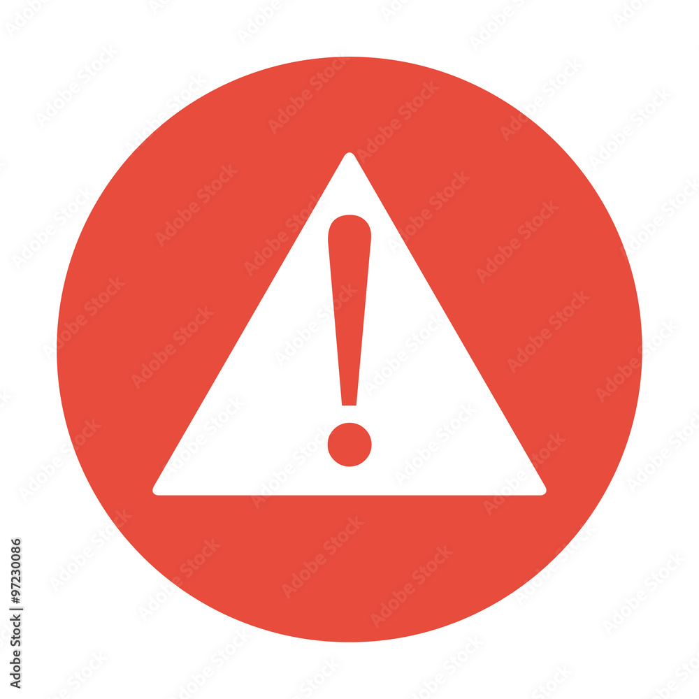 Vector attention sign with exclamation mark icon Stock Vector | Adobe Stock
