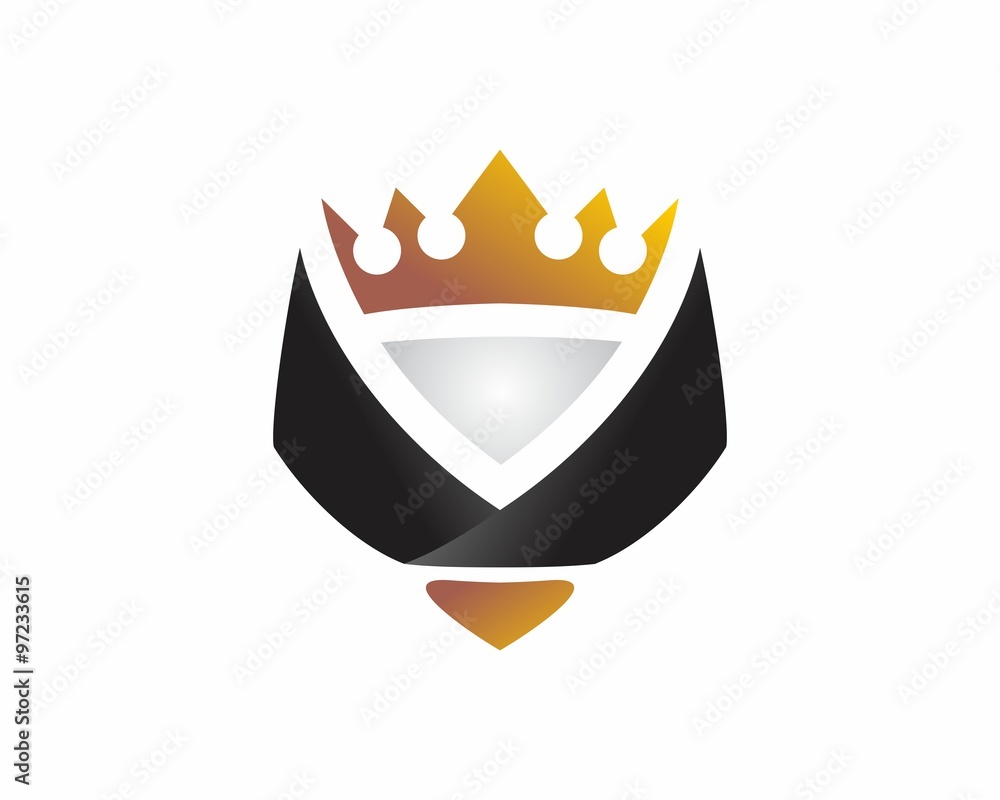 Crown logo icon vector Stock Vector | Adobe Stock