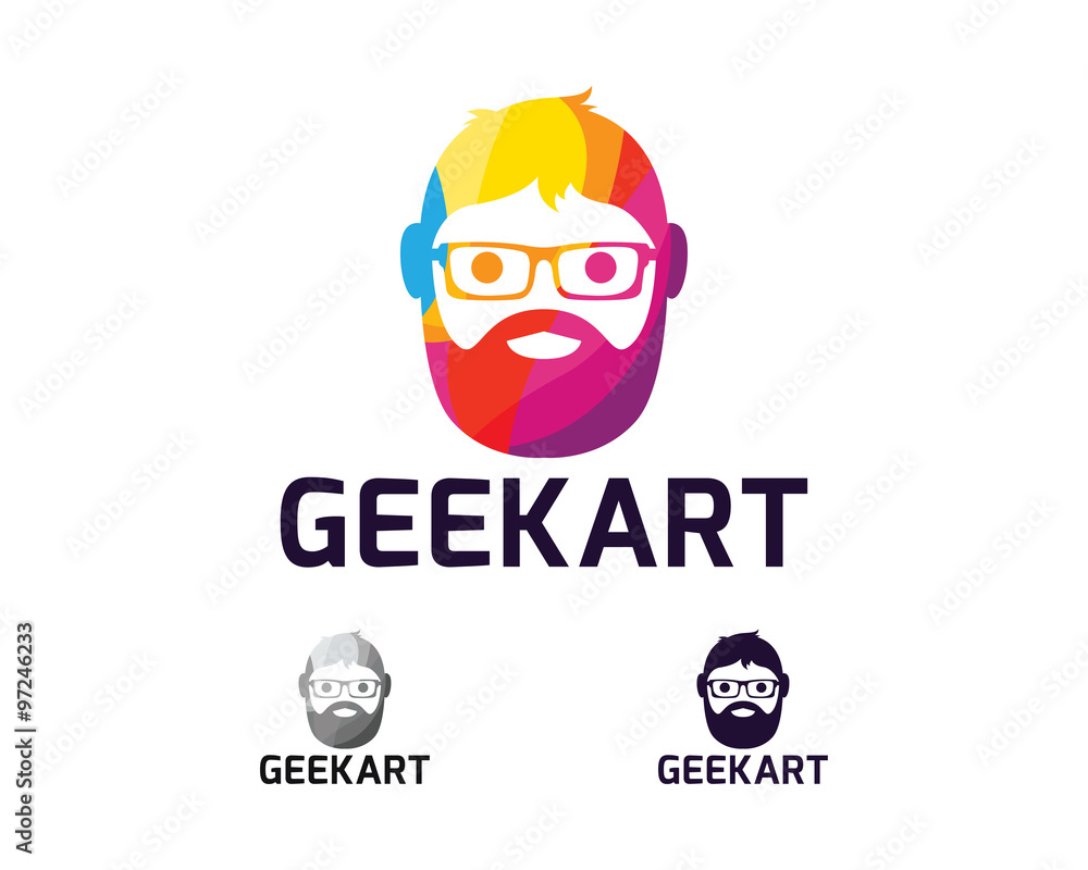 Geek Art Logo Stock Vector | Adobe Stock