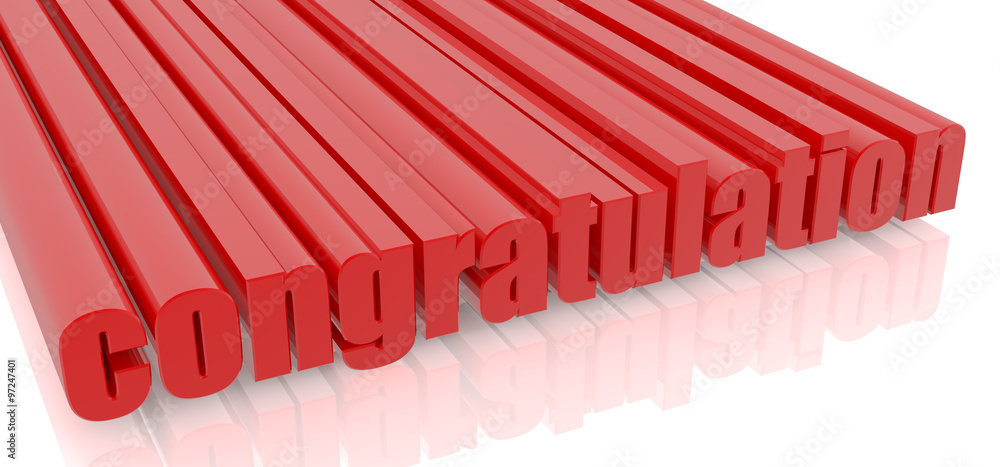 Congratulations lettering on Orange background Stock Illustration ...