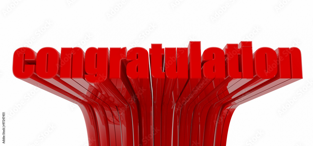 Congratulations lettering on Orange background Stock Illustration ...
