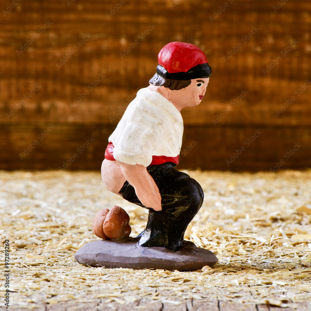 the caganer, a typical Catalan character in the nativity scenes Stock ...