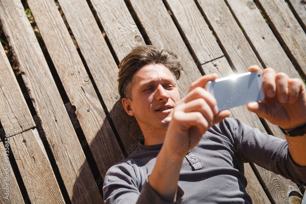 Freelancer working on computer Stock Photo | Adobe Stock