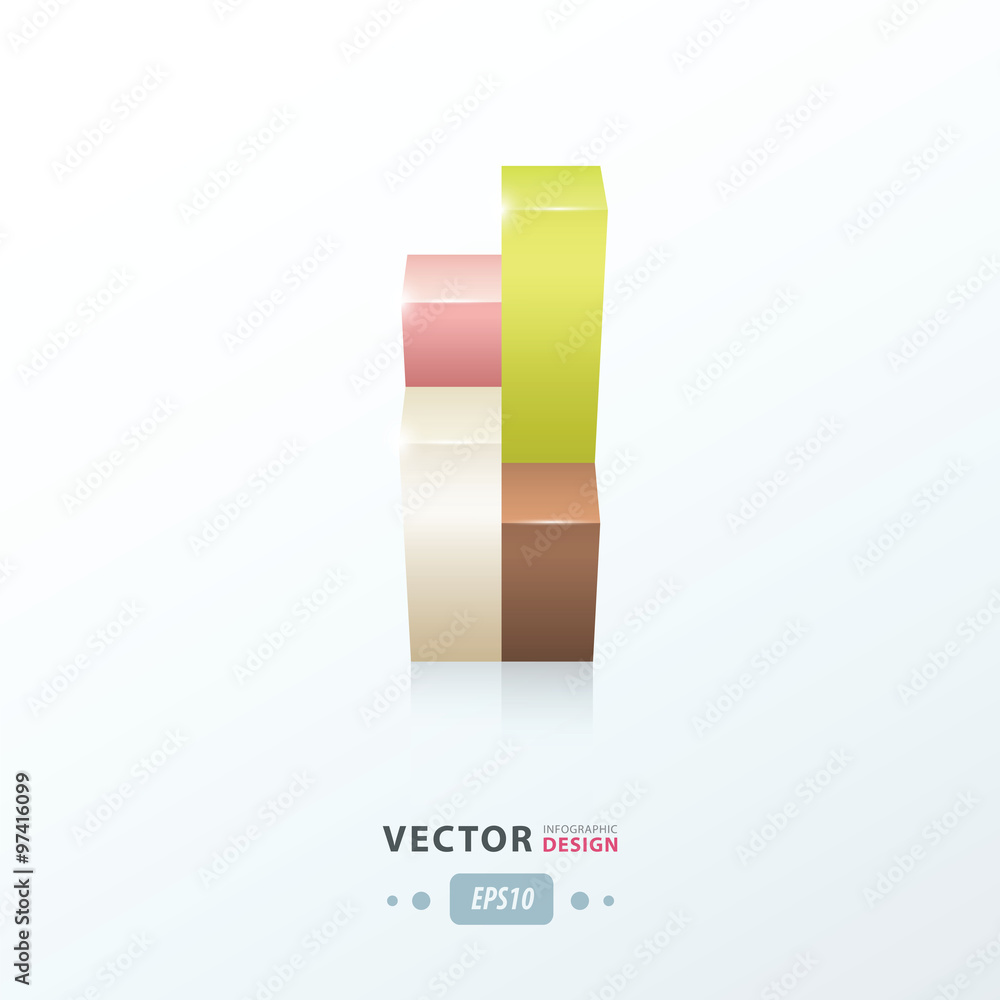 cube design infographic Stock Vector | Adobe Stock