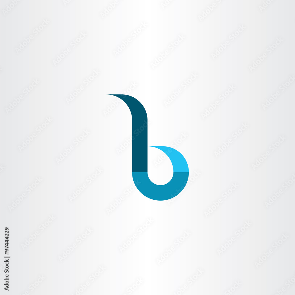 small letter b logo vector sign Stock Vector | Adobe Stock