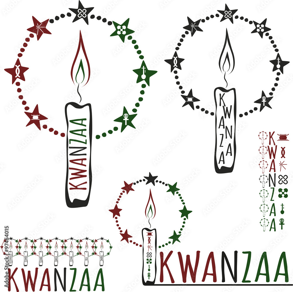 Symbols of Kwanzaa Stock Vector | Adobe Stock