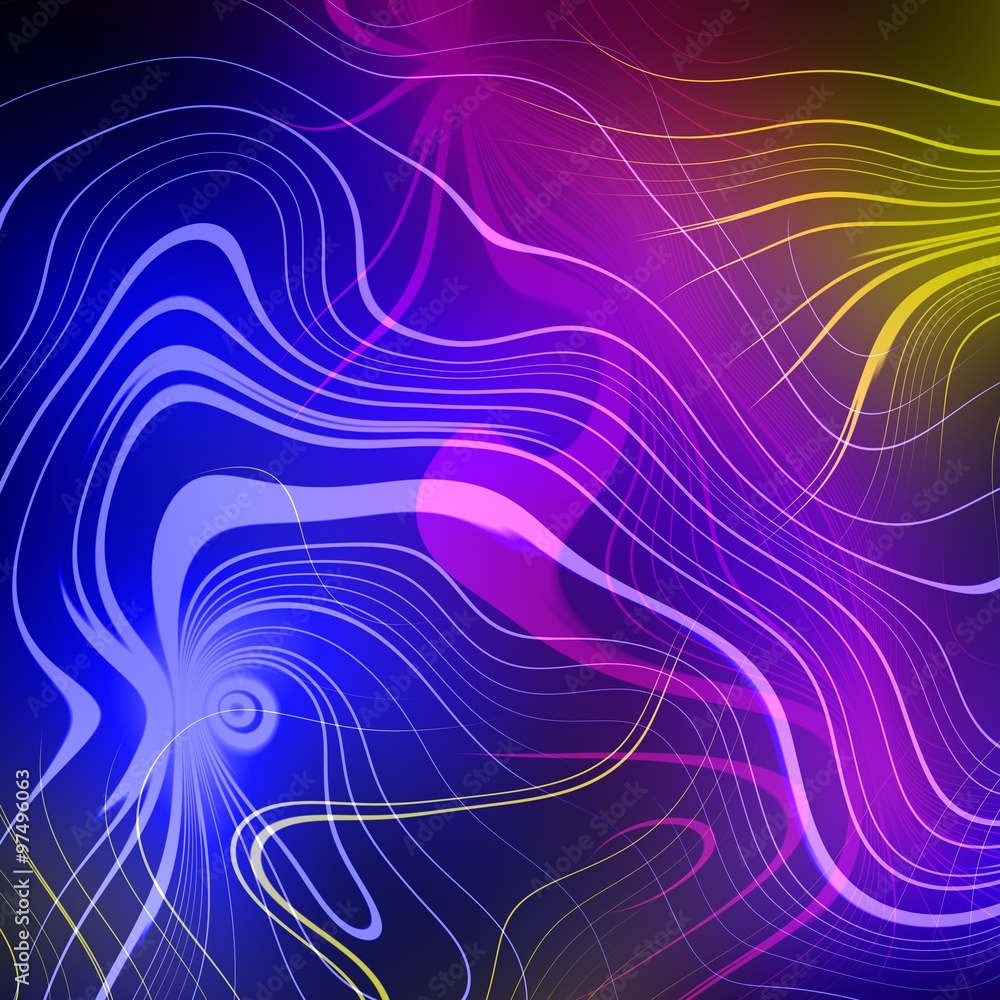 Abstract plasma discharge as a background. Psychedelic color image ...