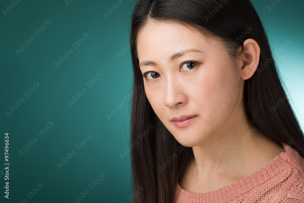 Japanese Woman Headshot Stock Photo | Adobe Stock