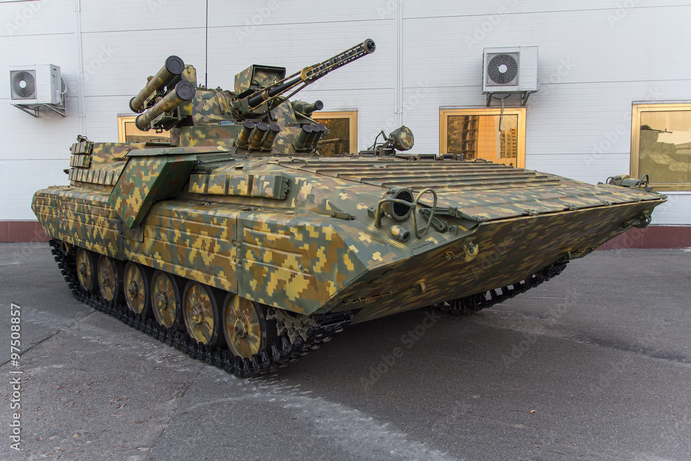 Infantry fighting vehicle of Ukrainian origin. Army and industry Stock ...