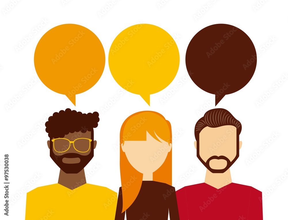 people thinking design Stock Vector | Adobe Stock