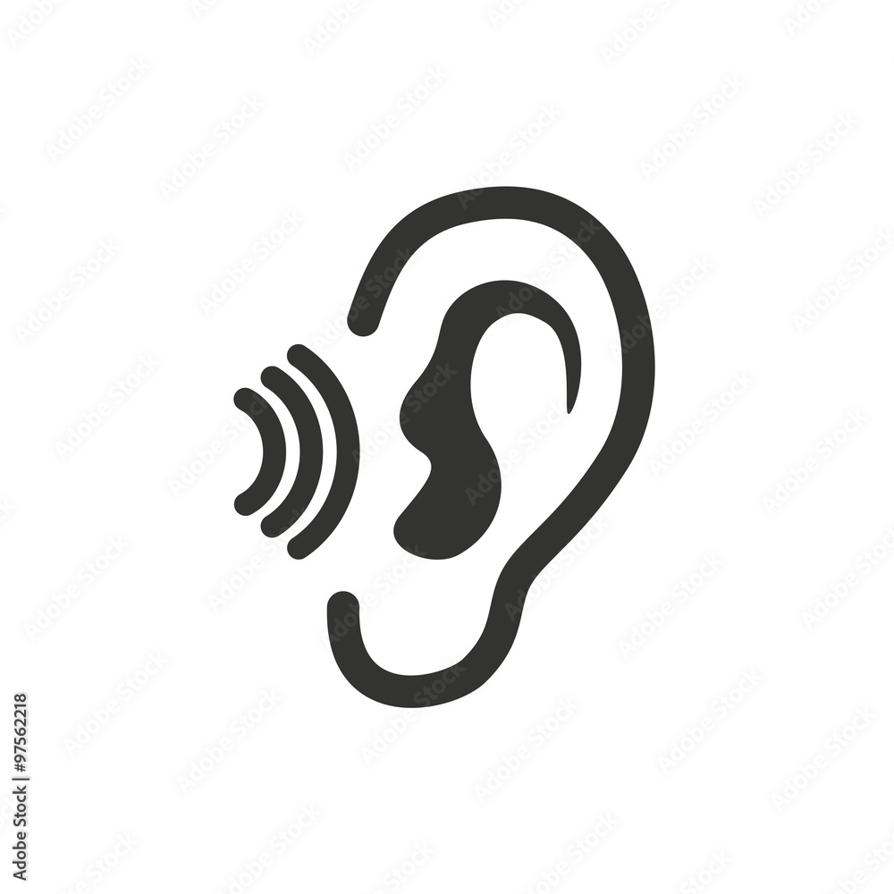 Ear icon Stock Vector | Adobe Stock