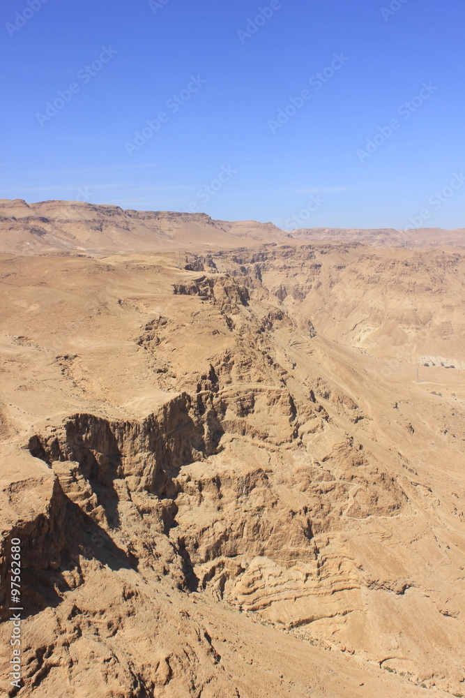 Mountains, rocks and hills of Judean desert in Israel, Middle East ...