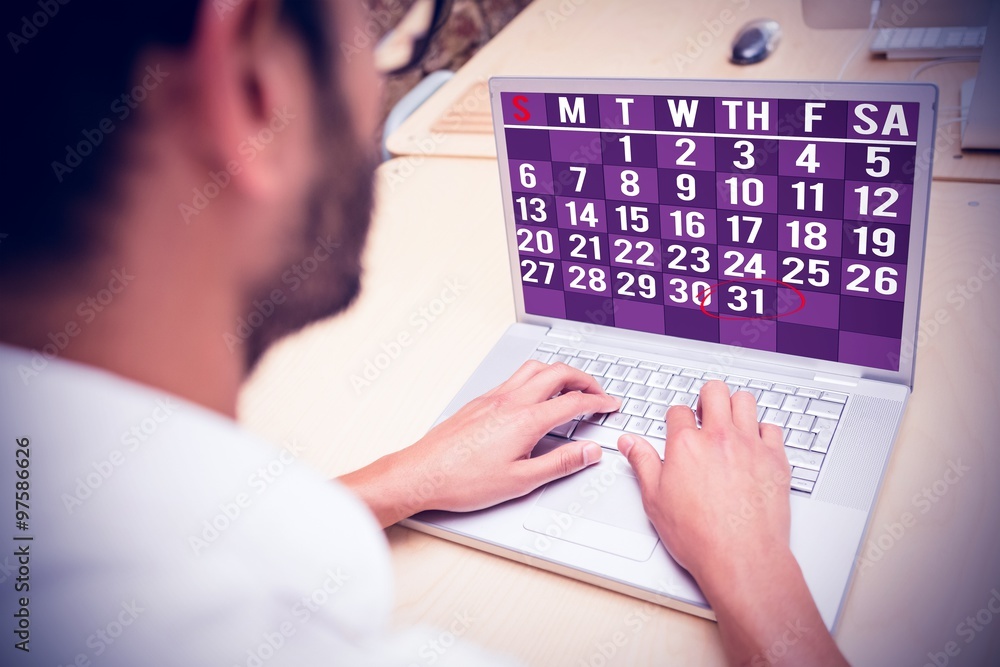 Composite image of technology lock screen Stock Photo | Adobe Stock