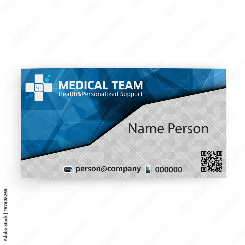 Medical card corporate identity vector de Stock | Adobe Stock