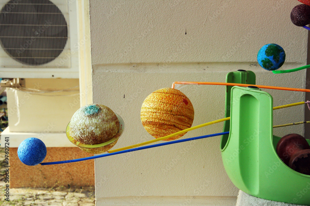 Poster Solar system / A model of solar system, home-made – Wall Art ...