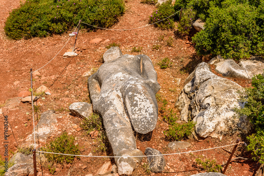 Marble Kouros is the type of the statue, a sample of ancient Greek art ...