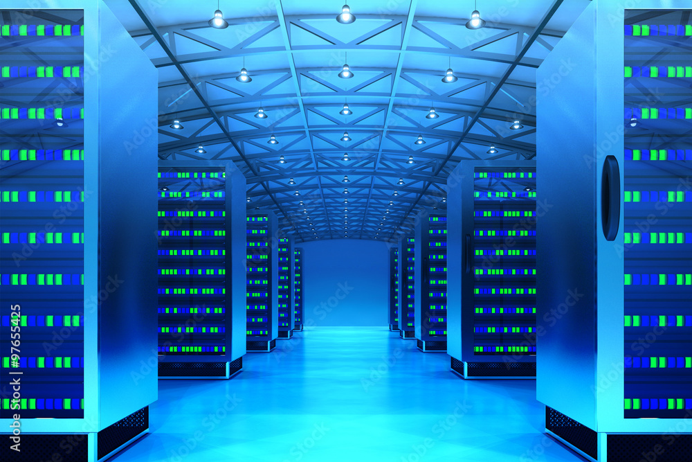 Networking communication technology concept, network and internet ...