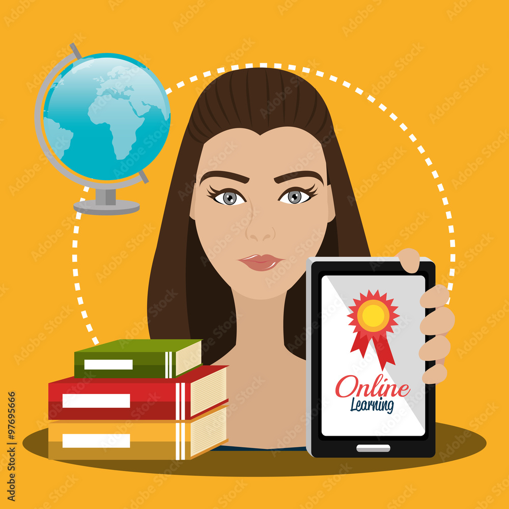 eLearning and education Stock Vector | Adobe Stock