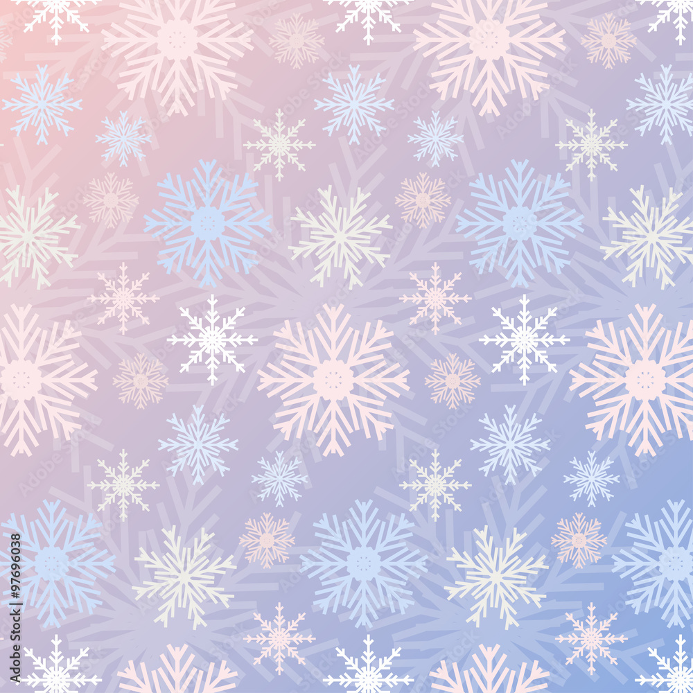 Vintage Snowflake Background