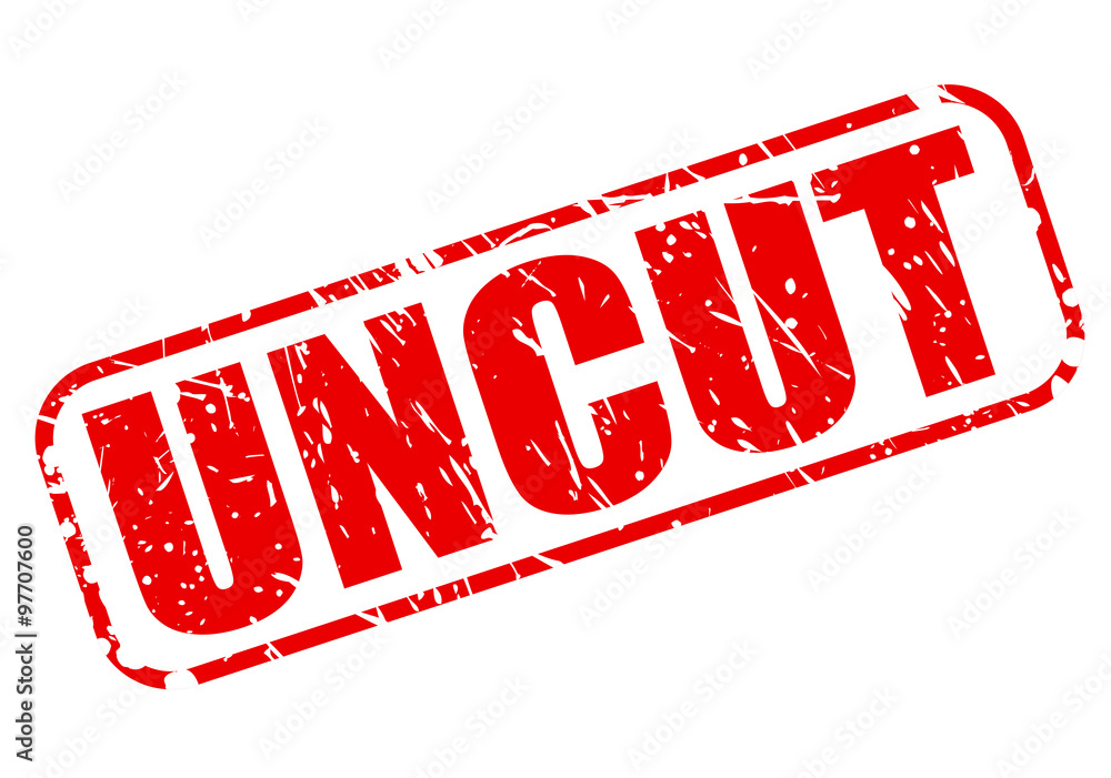 UNCUT red stamp text Stock Vector | Adobe Stock