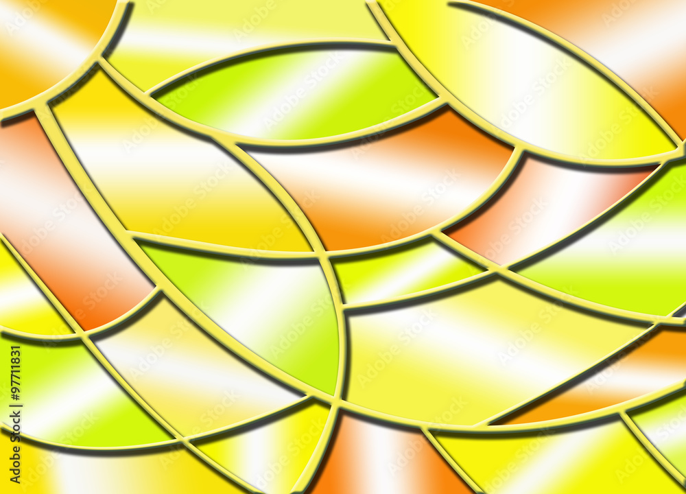Abstract yellow curve line pattern textured background Stock ...