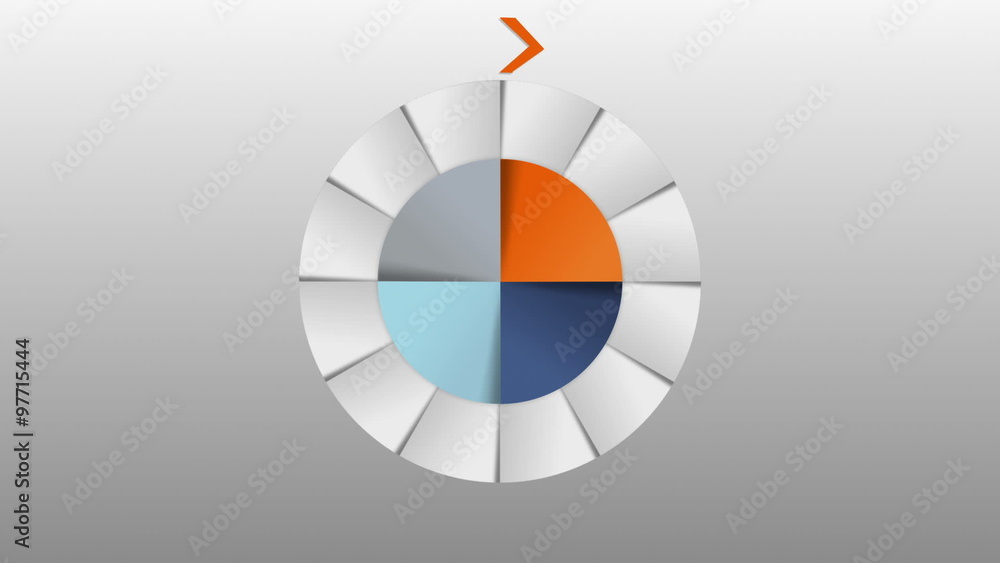 Circle diagram four result category chart for presentation.version 2 ...