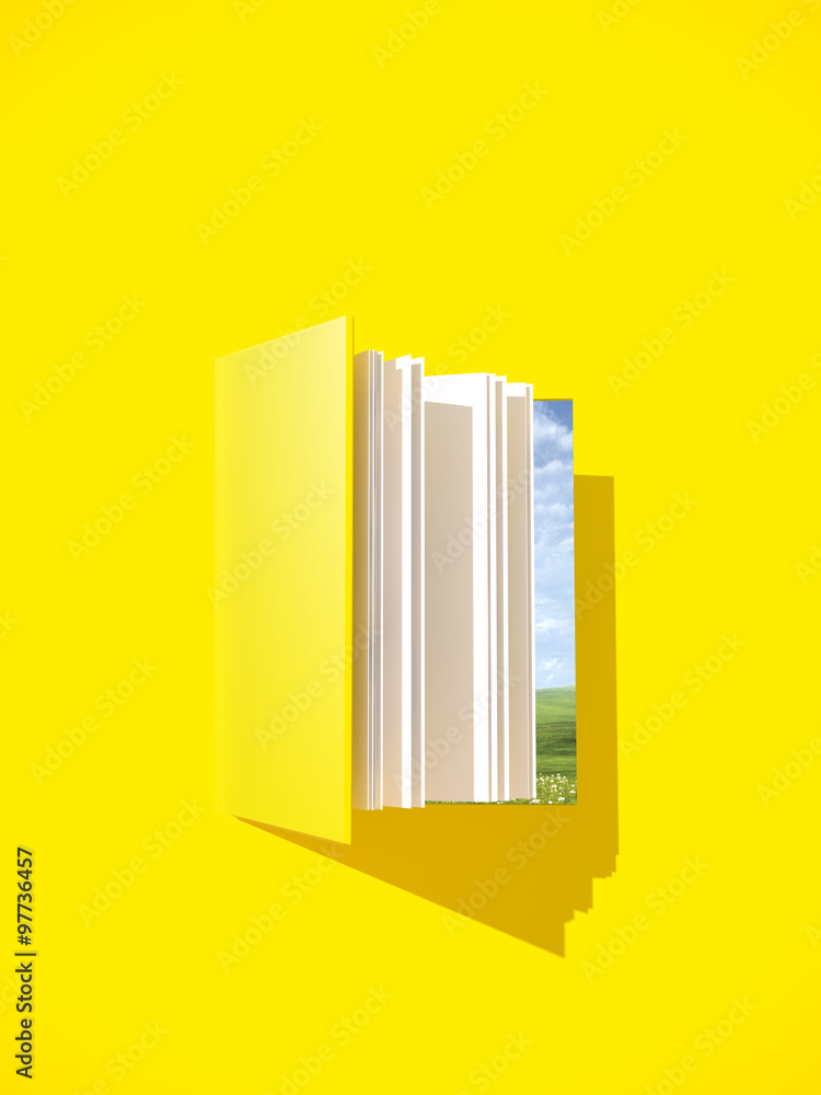 Open book. Template poster for you idea. Stock Illustration | Adobe Stock