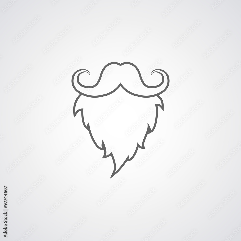 Mustache Outline