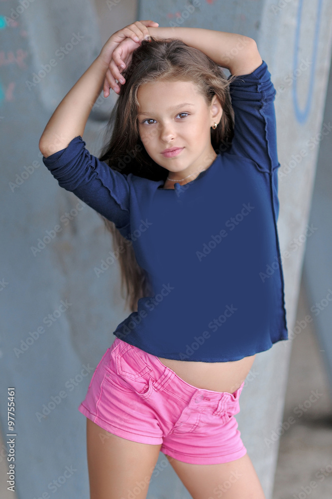 portrait of little girl outdoors in summer Stock Photo | Adobe Stock portrait of little girl outdoors in summer Stock Photo | Adobe Stock