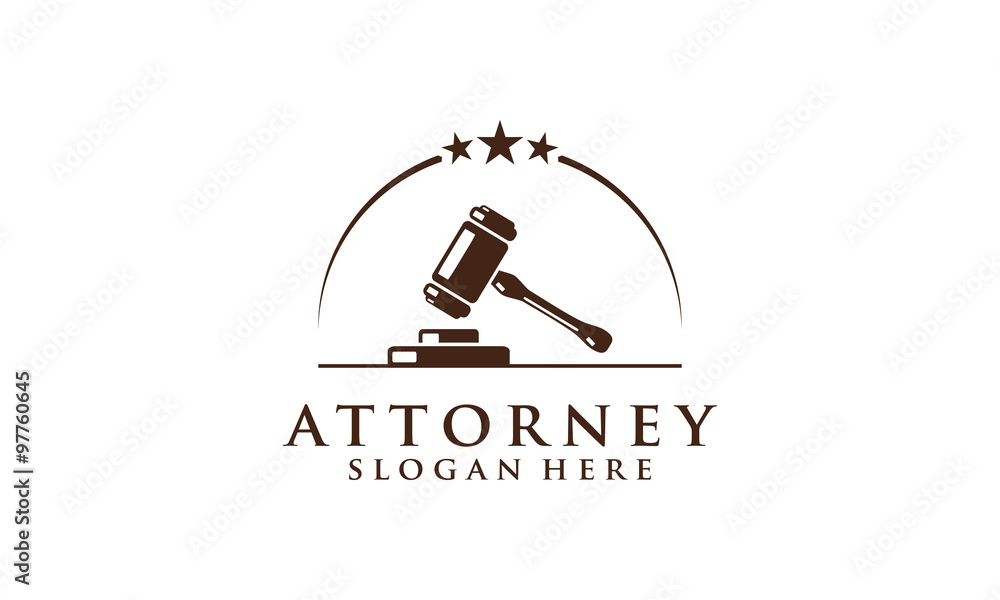 law, lawyer, attorney, vector logo design Stock Vector | Adobe Stock