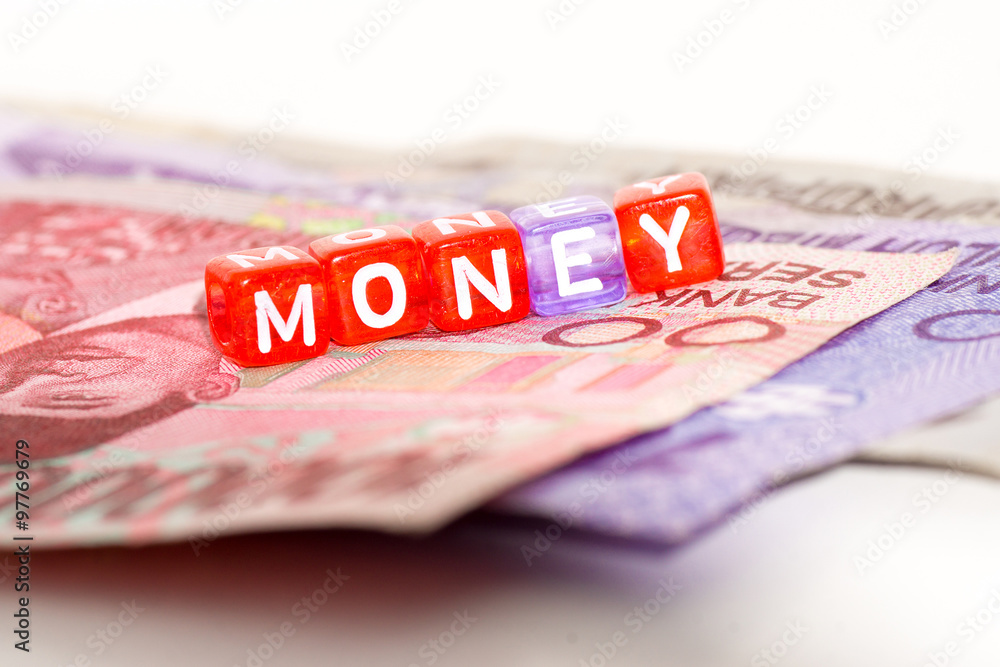 MONEY wording on Indonesian notes, Rupiah, saving, money and currency ...