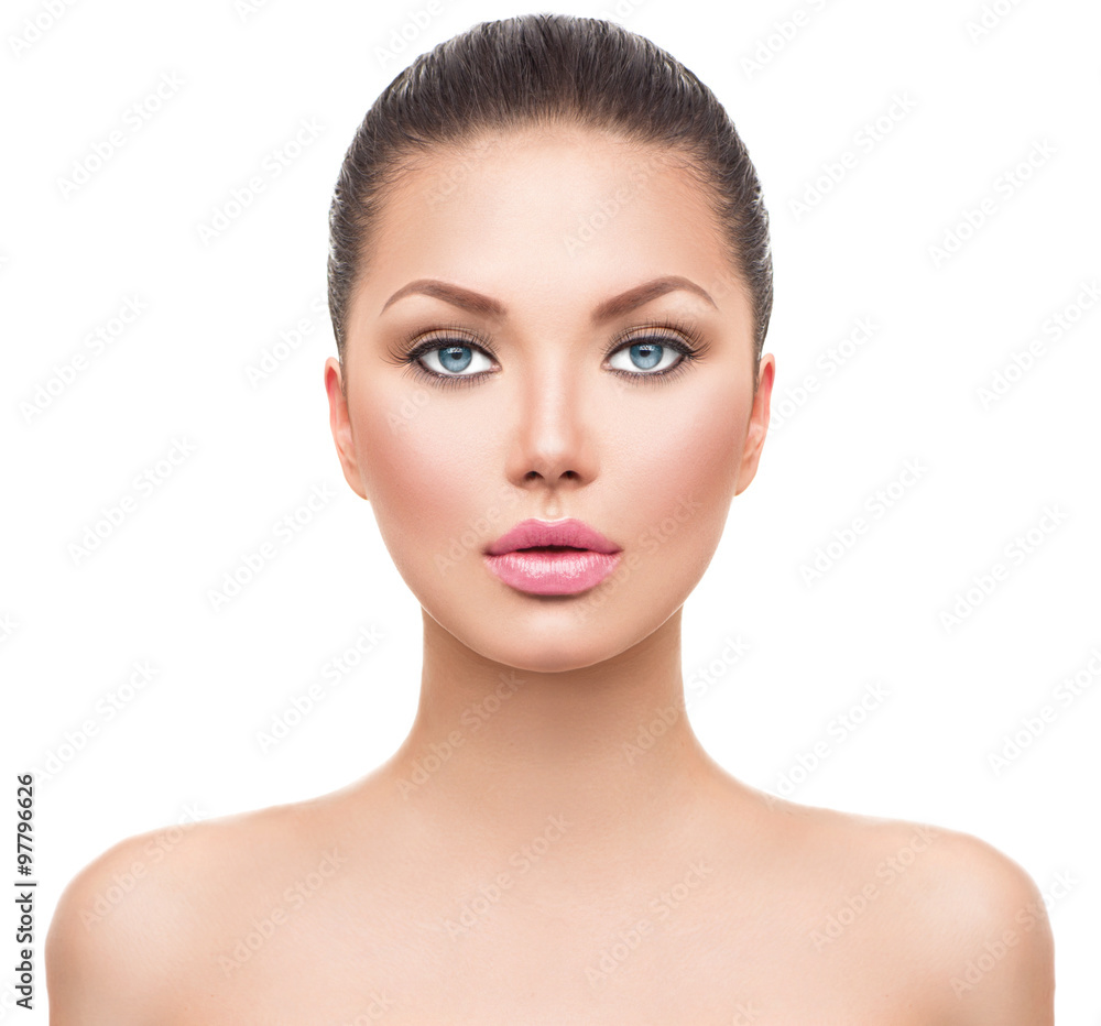 Beautiful spa model girl with perfect fresh clean skin Stock Photo ...