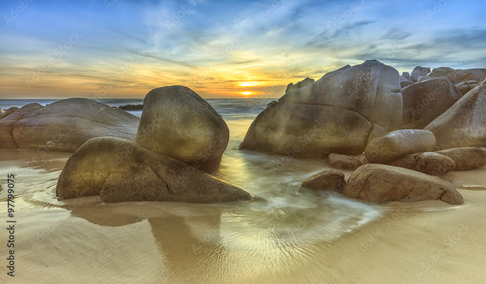 Sunrise party rocks Vietnam coast with waves on soft sand buckets as ...