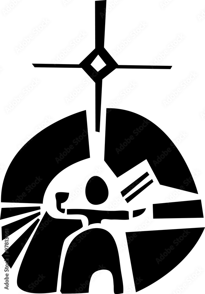 Symbol of Sami Sun Diety Stock Vector | Adobe Stock