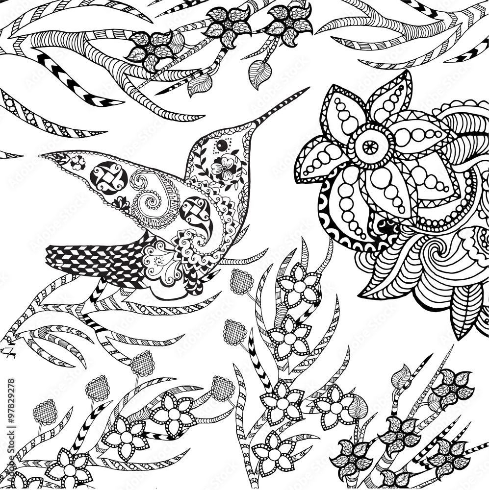 Zentangle Flower Garden | Best Flower Site