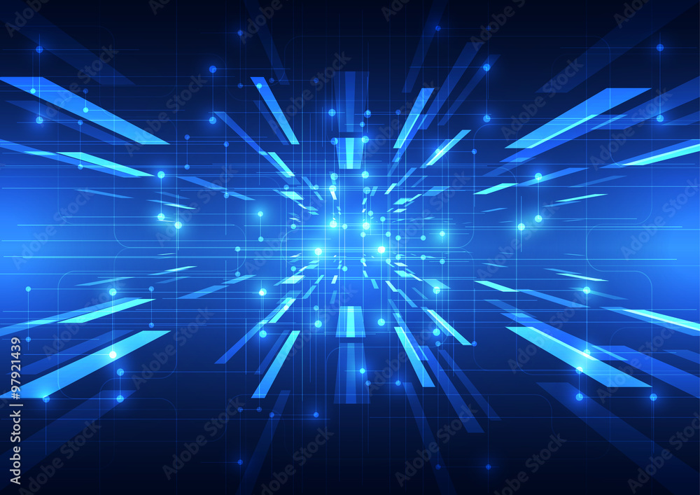 Abstract vector technology background, illustration Stock Vector ...
