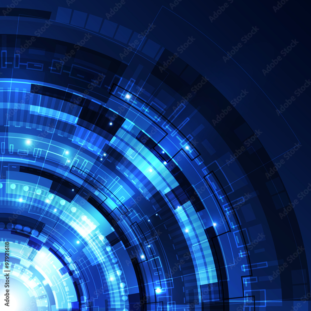 Abstract vector technology background, illustration Stock Vector ...