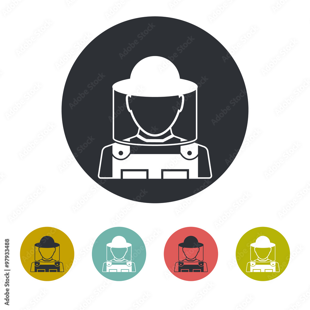 Beekeeper icon Stock Vector | Adobe Stock