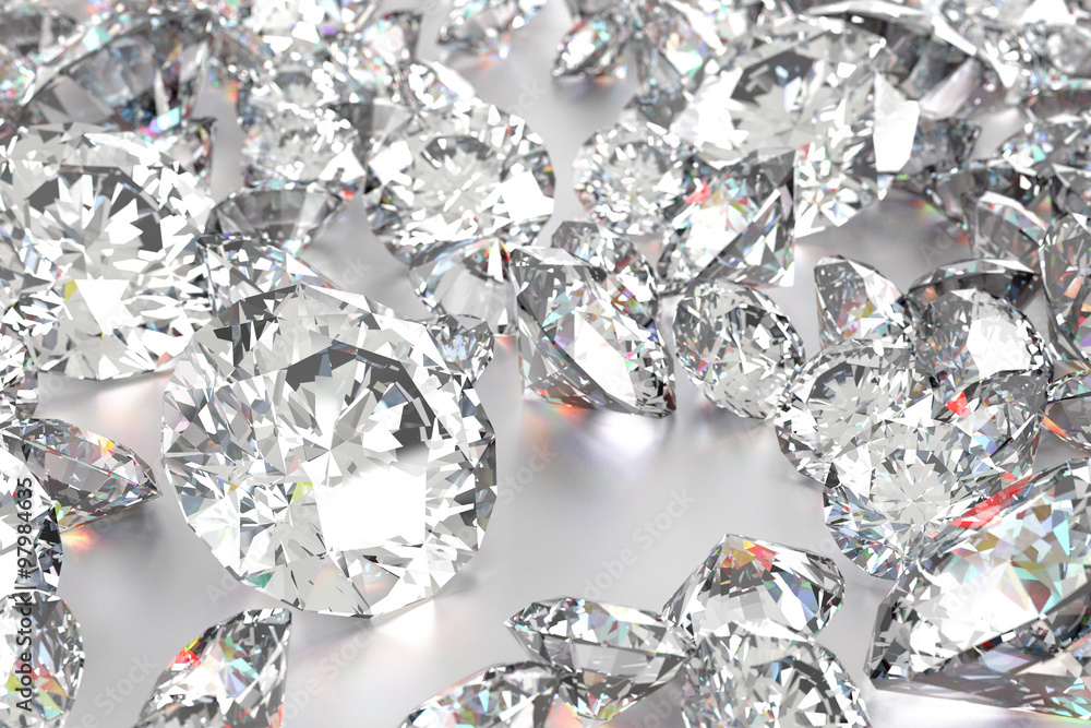 White Diamonds Wallpaper