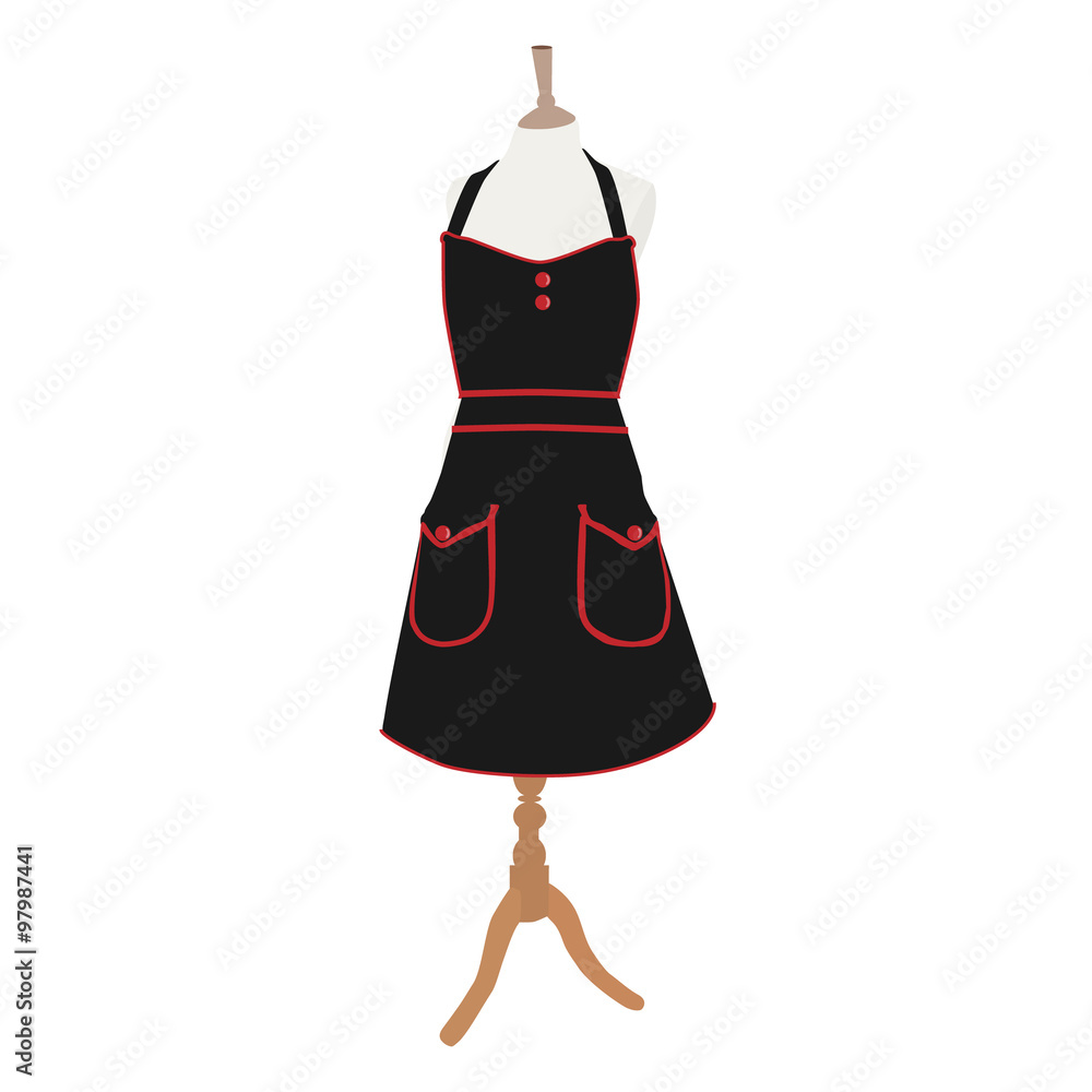 Black Apron Vector