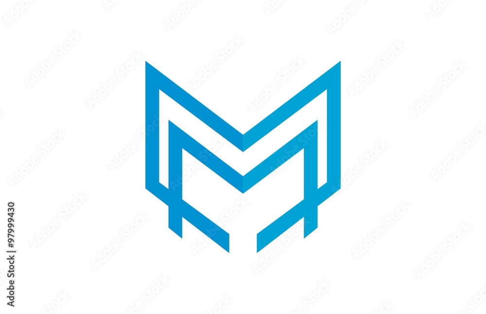 letter m, triangle logo Stock Vector | Adobe Stock