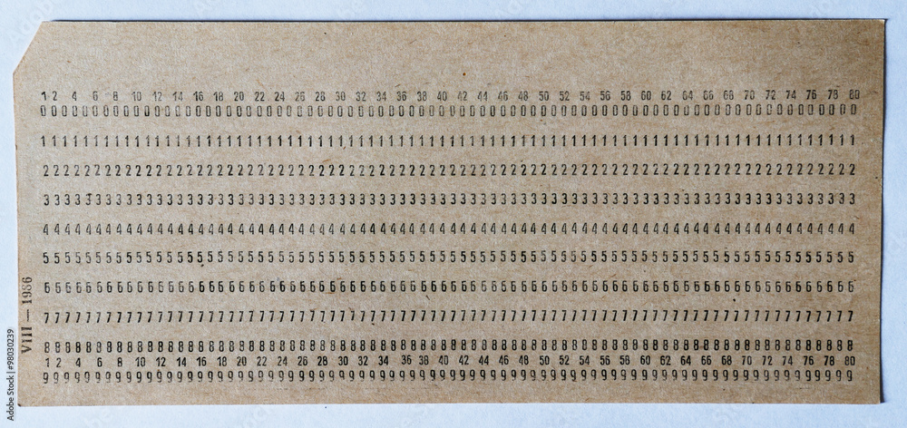 Horizontal vintage punched card background Stock Photo | Adobe Stock