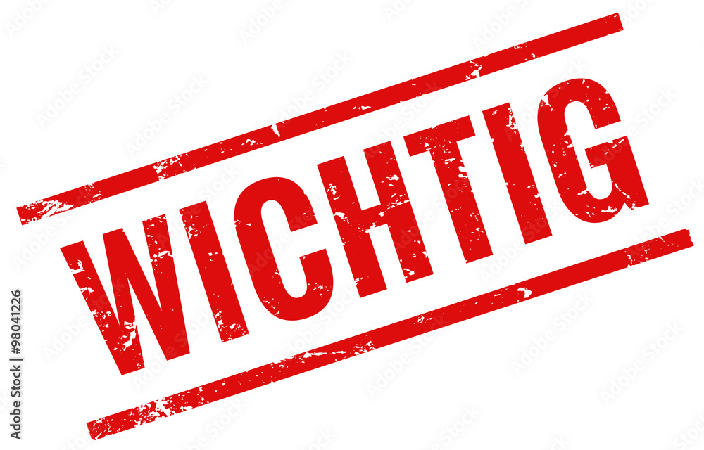 Stempel Grunge wichtig rot Stock-Vektorgrafik | Adobe Stock