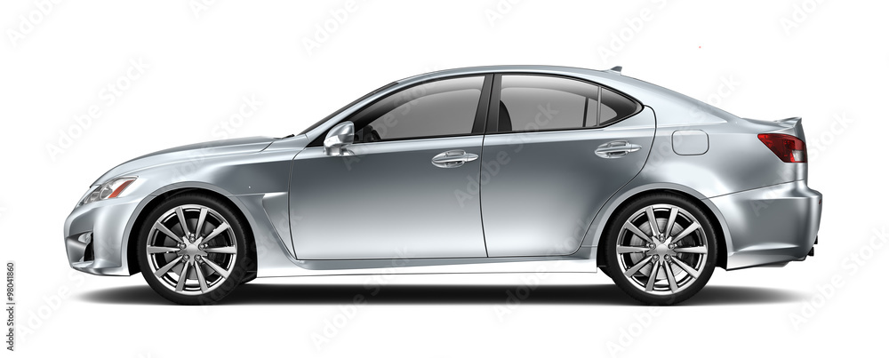 Compact executive car - side view Stock Illustration | Adobe Stock
