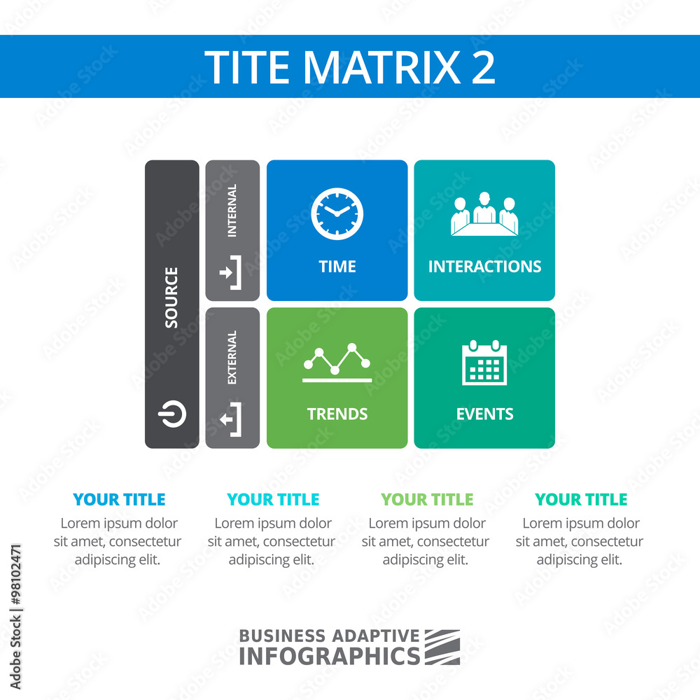 TITE Matrix Diagram Template 1 Stock Vector | Adobe Stock TITE Matrix Diagram Template 1 Stock Vector | Adobe Stock