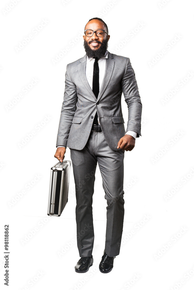 Black Businessman Full Body