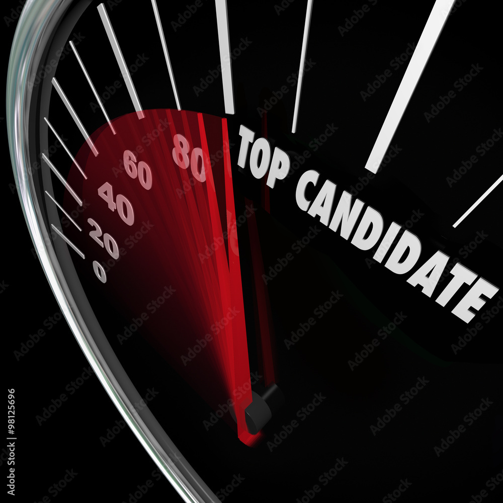 Top Candidate Most Popular Choice Nominee Election Voting Stock ...